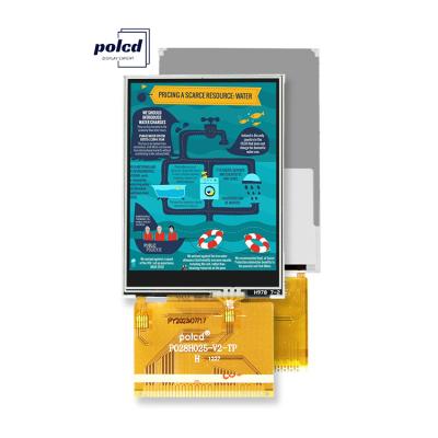 China Polcd 2,8-Zoll-TFT-LCD-Touchscreen mit vollem Betrachtungswinkel, sonnenlichtlesbares IPS-Panel for sale