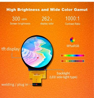 Κίνα Polcd 2,1 ιντσών 480x480 IPS στρογγυλή TFT έγχρωμη οθόνη LCD Module με διασύνδεση MIPI για LCM και Panel προς πώληση