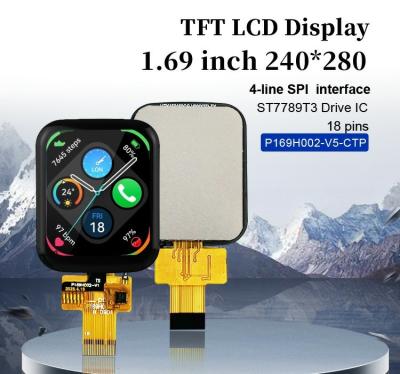 China Polcd 1.69 Inch Touch Screen Lcd Display 240x280 SPI interface Small TFT Module for sale