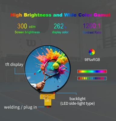 China Polcd 4 Inch Circular LCD Screen Module 720xRGBx720 MIPI Interface IPS Round TFT LCD Display for sale