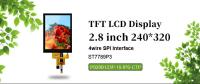 China 2.8 Inch 178° IPS TFT Capacitive Touch Screen with 240x320 Resolution and 300 nits Brightness for sale