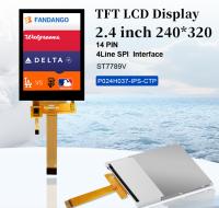 China Polcd 2.4 Inch Touch Panel 240x320 IPS TFT LCD Display 14 Pins SPI Capacitive Touch Screen for sale