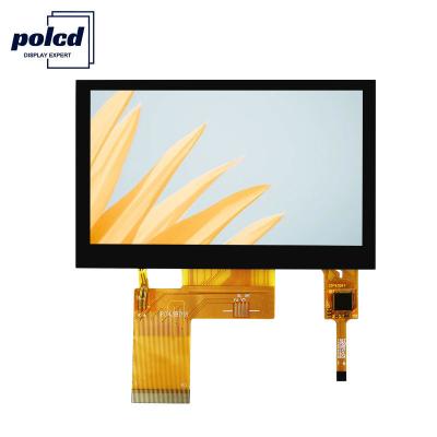 China Polcd Pixel 800x480 Tft Capacitive Touch RGB 24 Bit 4.3 Tft Lcd Touch Screen for sale