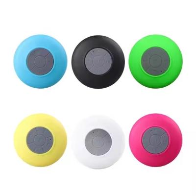 China Portable Mini Wireless BT Speaker Bathroom Stereo Sound Box Suction Cup Waterproof Speaker IPX4 for sale