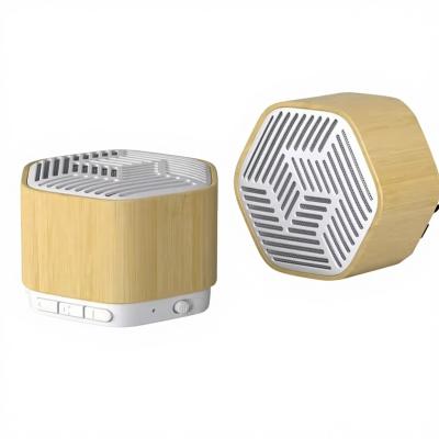 China Bamboo Wood Portable Smart Speaker for sale