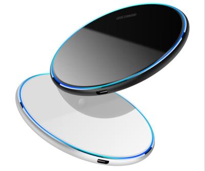 China 15W 10W Fast Charging Pad Wireless Mobile Phone Smart Fast Charger With Type C Micro Cable for sale