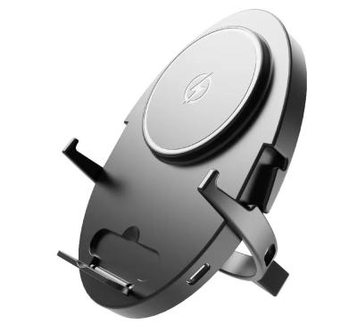China Mobile Phone Fast Charging Wireless Charger Stand Vertical Folding OEM 15W Mobile Phone Charger Multifunctional Charger for sale