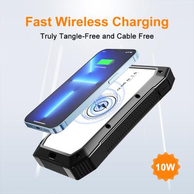 China Waterproof 20000mAh Dual USB Li Polymer Solar Mobile Power Bank Micro USB Input for sale