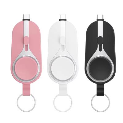 China Keychain 2 In 1 Cordless Power Bank Portable Wireless Emergency Watch Charging Mini Pod for sale