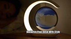 Ultimate Desk Lamp With Wireless Charger And Hourglass Art