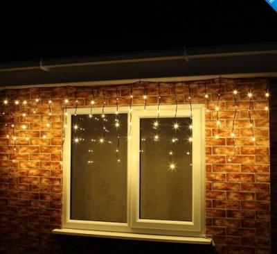 China 4m length 122LED outdoor warm white Christmas LED Icicle string light for sale