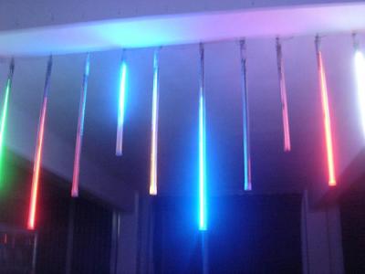 China 0.8cm double sided SMD3528 Color changing RGB LED Snowfall meteor light tube Outdoor for sale