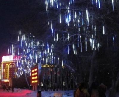 China 0.6cm double sided SMD3528 Red led cascade and snowfall lights for sale