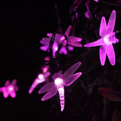 China 30 LED Multicolour Solar droganfly fairy light for garden decoration for sale