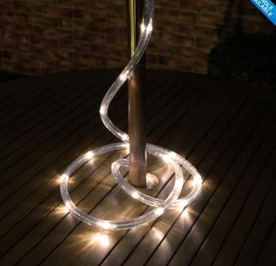 China 100 LED Warm White Solar LED Rope light for decking decoration for sale