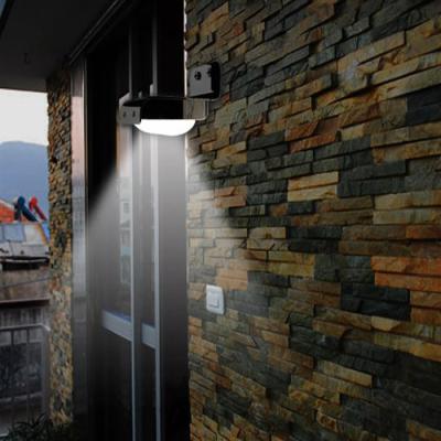 China Free shipping Solar Powered Lamp Outdoor 16 LEDs Wall Light Ray Sound Sensor Light for sale