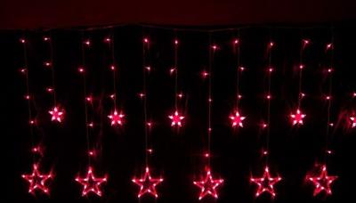 China New Christmas single color led star drop curtain for wedding or dj light for sale