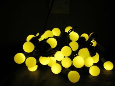 China 30Bulbs outdoor garden Yellow Christmas LED bulb string light for sale