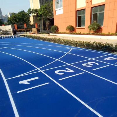 China OEM Blue Sandwich Running Track EPDM Rubber Race Track for sale