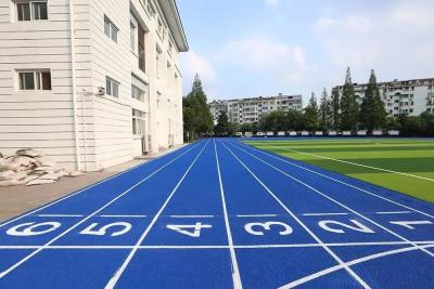 Cina 9/13mm Polyurethane Athletic Running Track Eco Friendly EPDM Surface Rubber Base in vendita