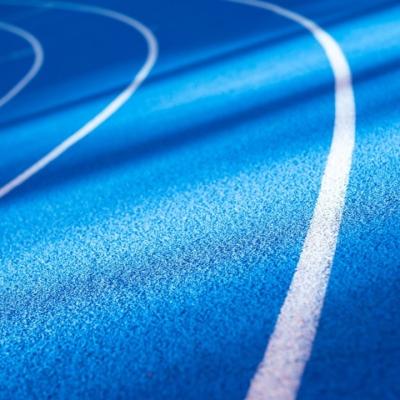 Cina EPDM Rubber Granules Plastic Running Track 400m Running Track Blue Color in vendita