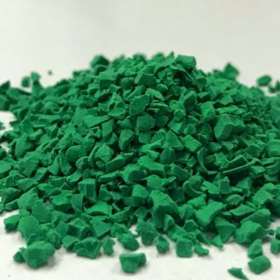 Cina Granelli di gomma dei granelli di colore verde EPDM dell'erba artificiale di gomma di Infilling in vendita
