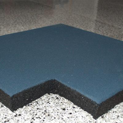 Cina Mattonelle di gomma riciclate di forma di gomma all'aperto dell'osso di colore in vendita
