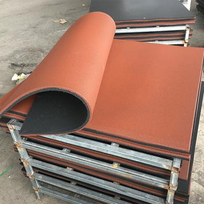 Cina Cage stadium/basketball/volleyball court Flooring Tiles Recycled Rubber Block in vendita
