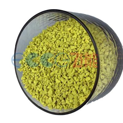 Cina Granelli di gomma gialli di colore EPDM dell'OEM per la sabbiera in vendita