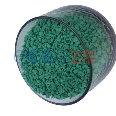 Cina Campo da giuoco di gomma della briciola dei granelli dell'erba artificiale intermedia di gomma verde della pavimentazione EPDM in vendita