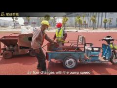 Het bespuiten van Rubbervloermachine 7KW 380V tpj-60 voor de Opduikende Bouw van de Schoolbaan