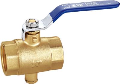 Cina 3310 3311 valvola a sfera d'ottone DN15 DN20 DN25 DN32 DN40 DN50 del porto di flusso di 3312 norme con due estremità hanno infilato i modelli FxF/MxF in vendita