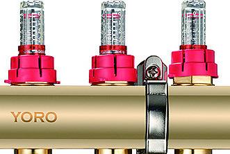 China 6102 lustrou o projeto de bronze da selagem do Anti-sedimento dos distribuidores da distribuição de água com unidades do regulador + do medidor do Flowrate da fonte à venda