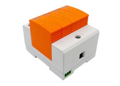 China L-PE N-PE 4P Curved Module Electrical Surge Protection Devices Fire Resistant for sale