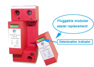 China 48v DC Surge Protection Devices 3 Phase For Solar Pv / Outdoor Surge Protector for sale