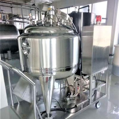 Cina Chemical Liquid Emulsifying Preparation Mixing Tank Movable Trolley Vacuum With Wheels in vendita