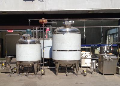 Cina Linea di produzione bianca del yogurt del macchinario SS304 di lavorazione casearia attrezzatura in vendita