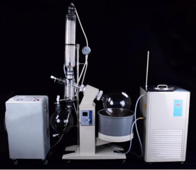 Cina attrezzatura rotatoria di distillazione dell'evaporatore del percorso di scarsità dell'OEM di vuoto del laboratorio 0.1m2 in vendita