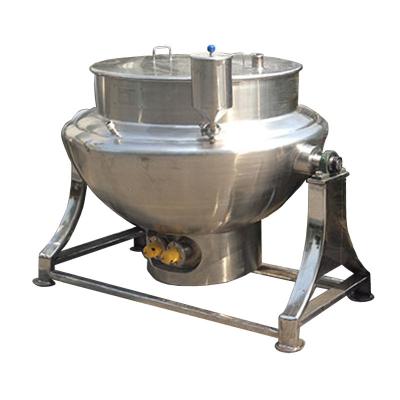Cina 50-1200L che inclina il bollitore rivestito del vapore del gas del fornello dell'alimento con l'inceppamento della frutta del bollitore del miscelatore che cucina attrezzatura in vendita