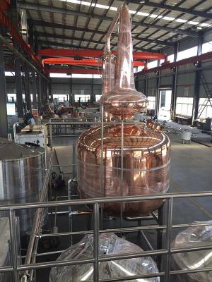 Cina Attrezzatura di rame rossa di Reflux Column Distillation del distillatore dell'alcool per il rum Gin Vodka del whiskey in vendita