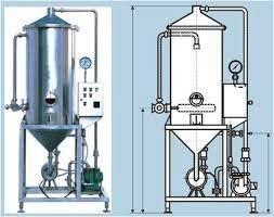 Cina Attrezzatura di degassamento della macchina del disaeratore di vuoto per la noce di cocco Juice And Pulp del mango della pera di Apple in vendita