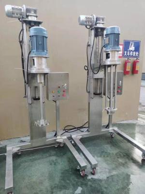 Cina Carro armato mescolantesi d'emulsione taglio ad alta velocità del miscelatore di acciaio inossidabile dell'alto con il sistema di sollevamento in vendita