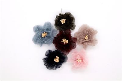 Cina L'OEM assiste la maglia dei fiori del laccetto nera/bianca/rossa/blu per le donne in vendita