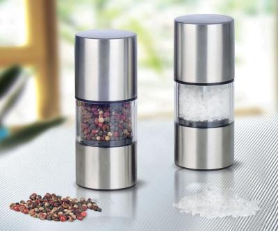 China Manual stainless steel salt & pepper mill for sale