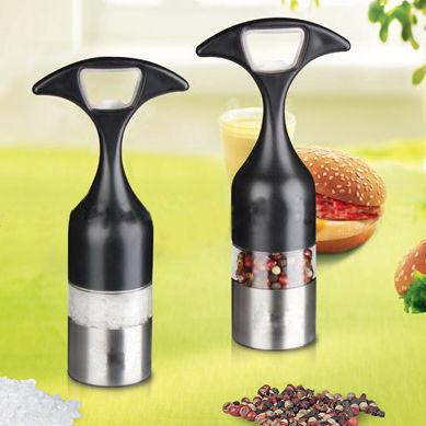 China salt and pepper mills with bottle opener for sale