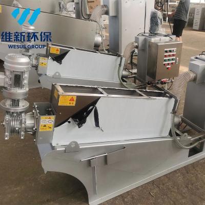 China Balanced Power Screw Sludge Dewatering Machine All Weather Operation Controllable Noise for sale
