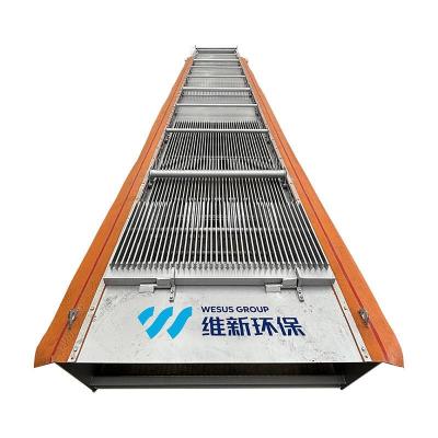 China Continuous Chain Plate Rotary Mechanical Bar Screen Wastewater Low And Stable Noise Easy Maintenance for sale