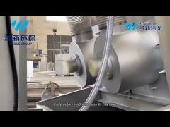 high efficiency screw sludge dewatering machine stable operation robust structure