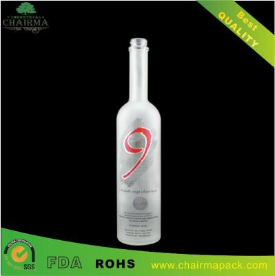 China Frost Decal Glass Bottle for Vodka,Whiskey,etc for sale