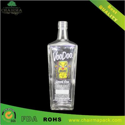 China Tapered—Shape Glass Bottle for Rum for sale